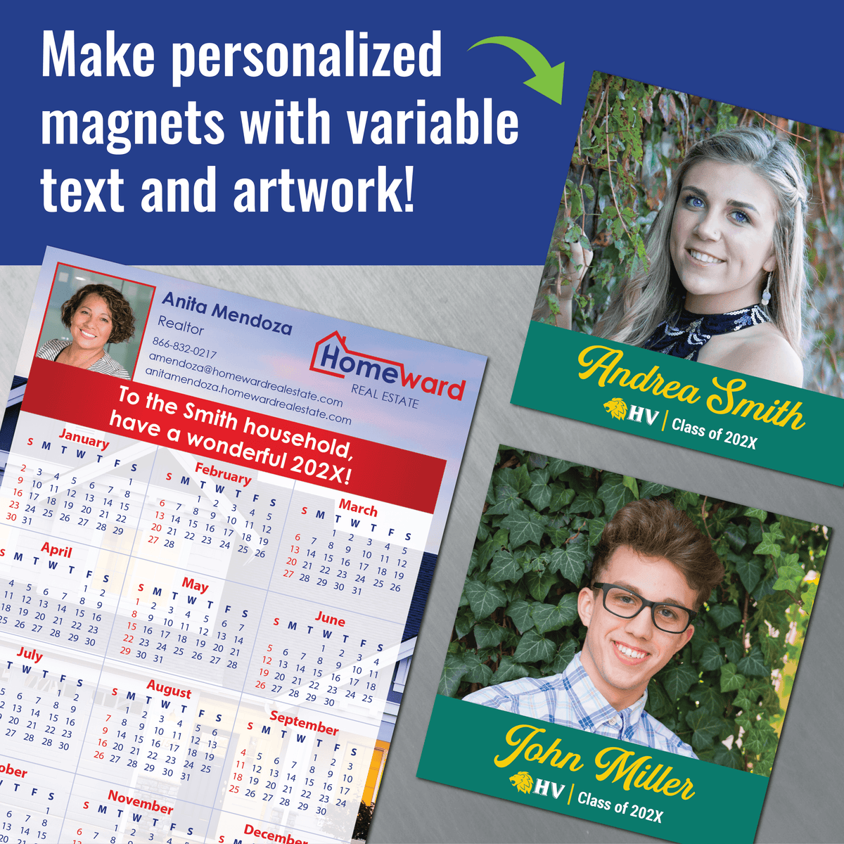 Custom Fridge Magnets — Personalized Photo Magnets | Convertacards ...