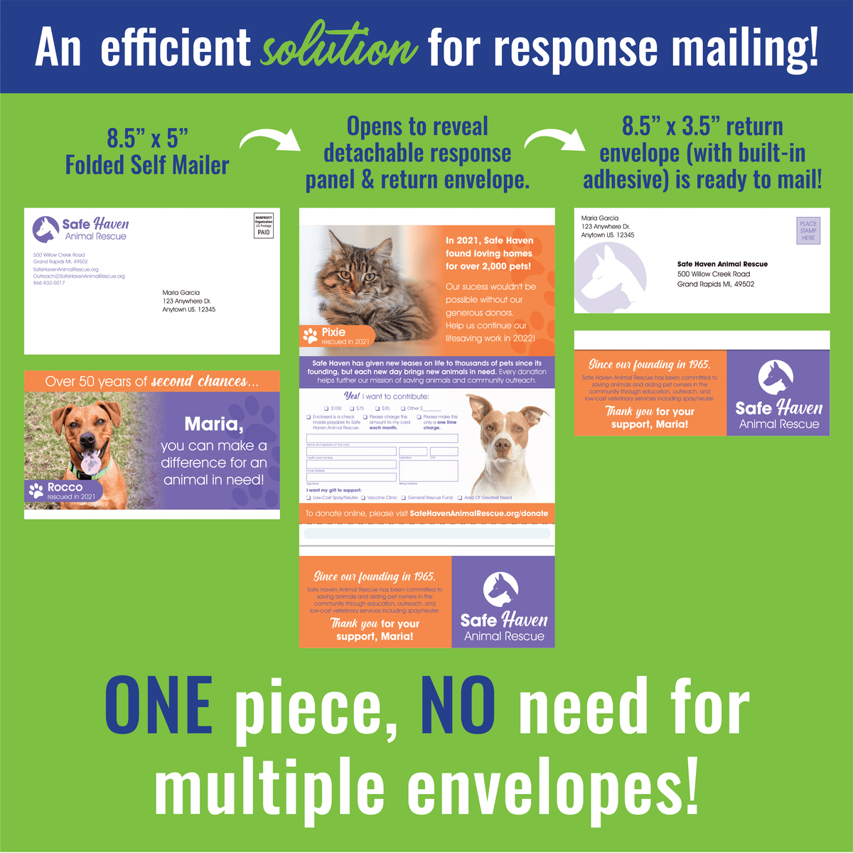 All-In-One Response Self-Mailer – ConvertACard
